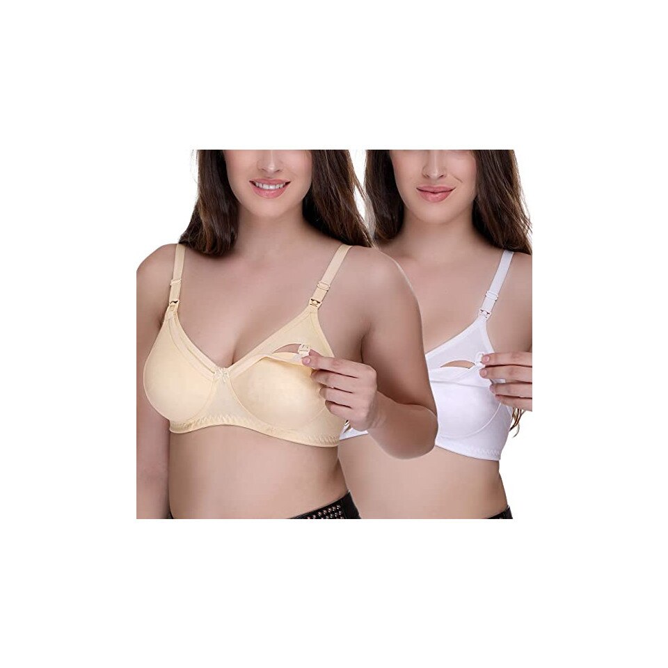 Sutien pentru alaptare, Bumbac, Beige, 90D - eMAG.ro
