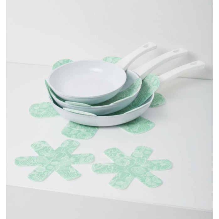 Set 5 protectii de oale si tigaile, verde pal - eMAG.ro