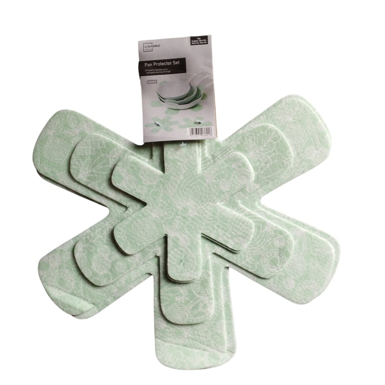 Set 5 protectii de oale si tigaile, verde pal - eMAG.ro