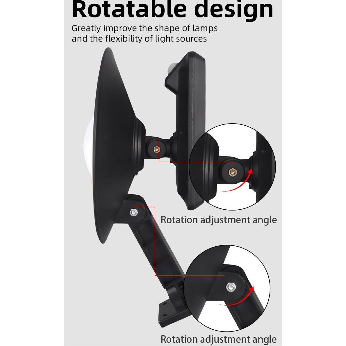 Lampa solara cu telecomanda, NEVERMORE, Panou reglabil, sensor de ...