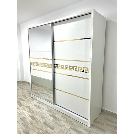Dressing cu usi glisante, COD103, Alb, 200x206x61cm - eMAG.ro