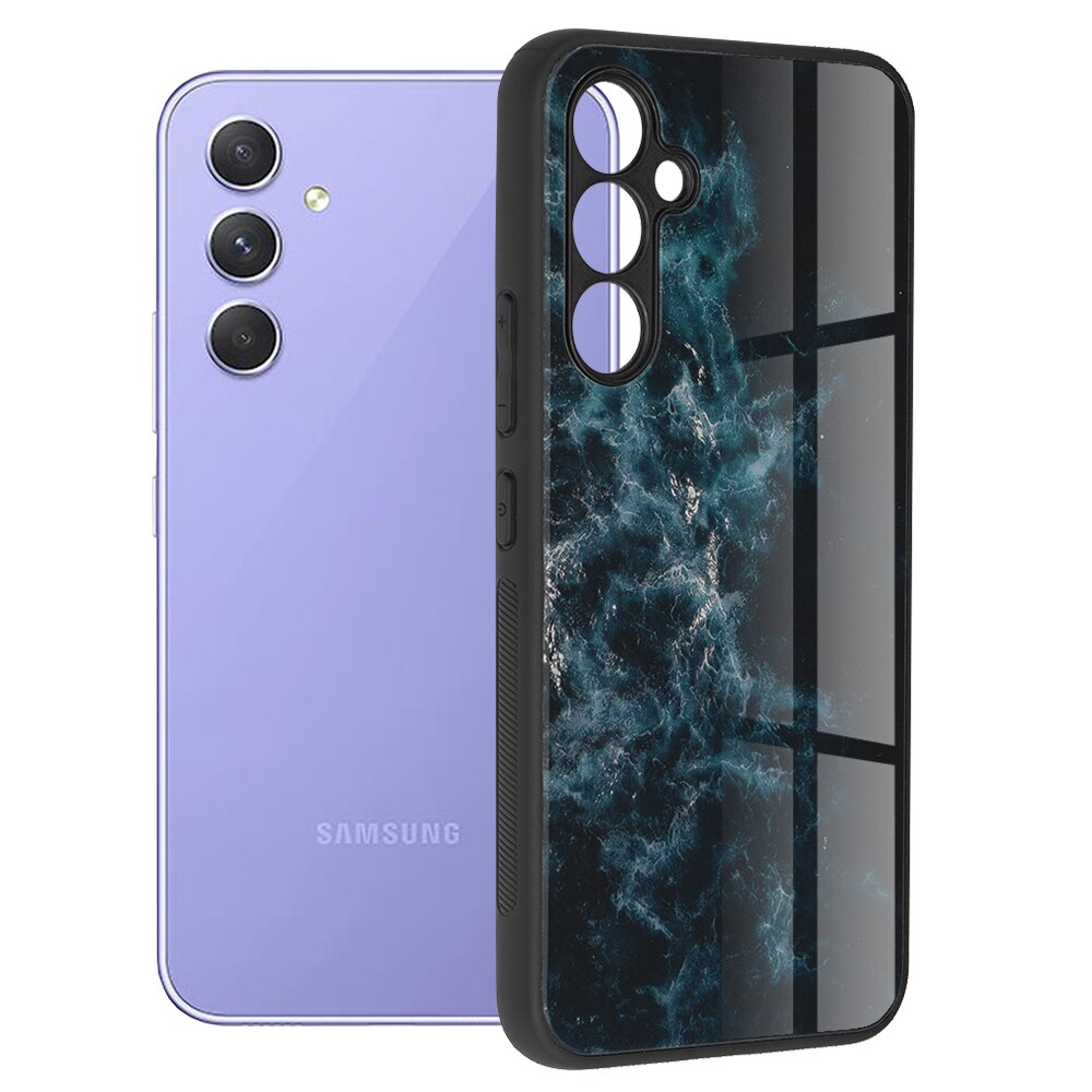 Кейс за Samsung Galaxy A54, Techsuit Glaze Series, Blue Nebula - eMAG.bg