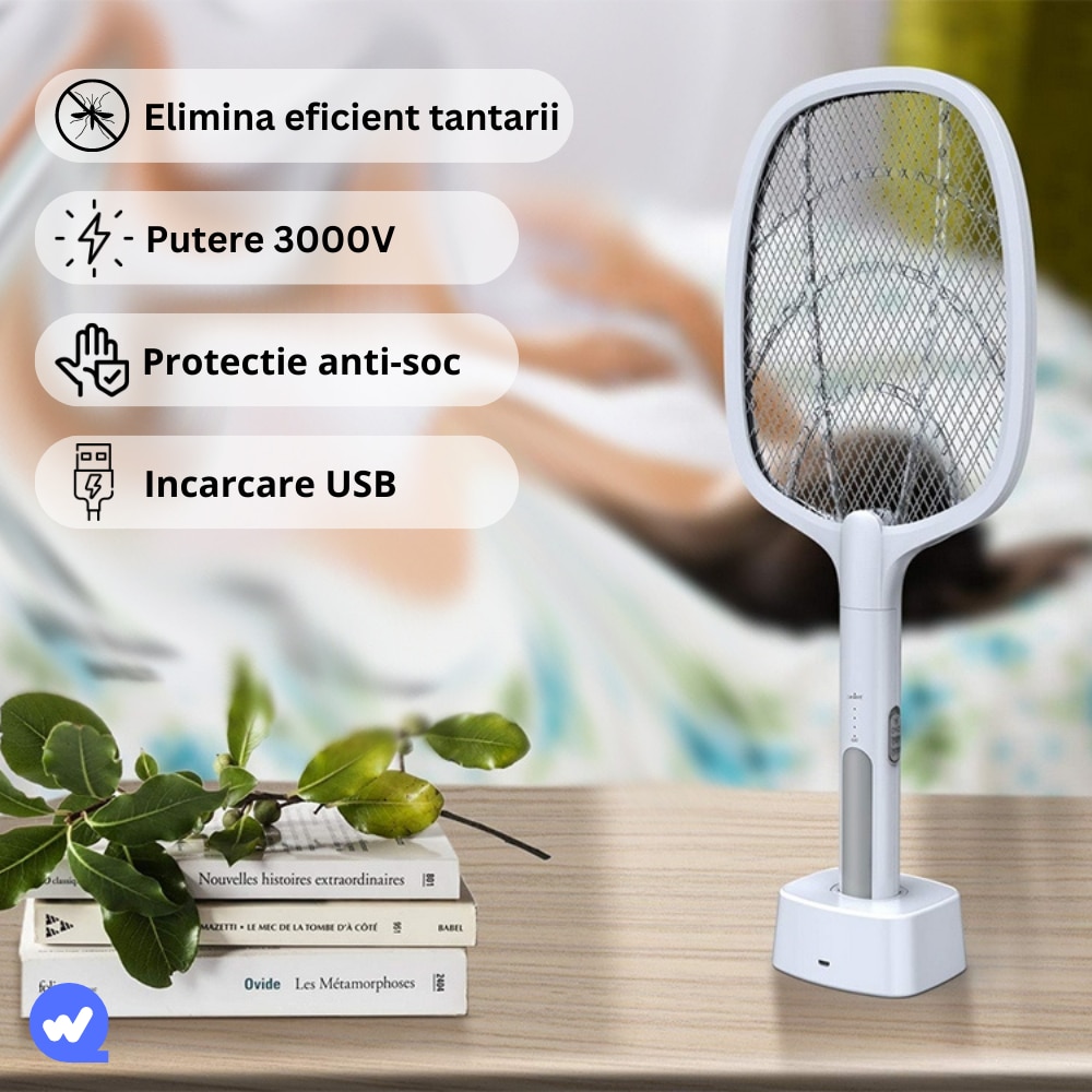 Paleta electrica pentru tantari, plici pentru muste sau insecte ...