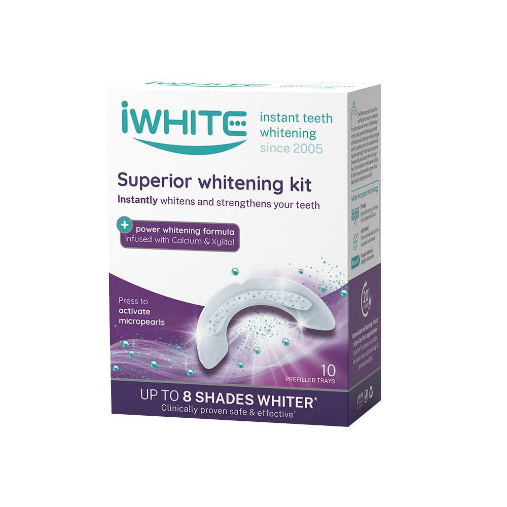 Pachet iWhite: apa gura, ata dentara, periuta, pasta dinti Sensitive ...