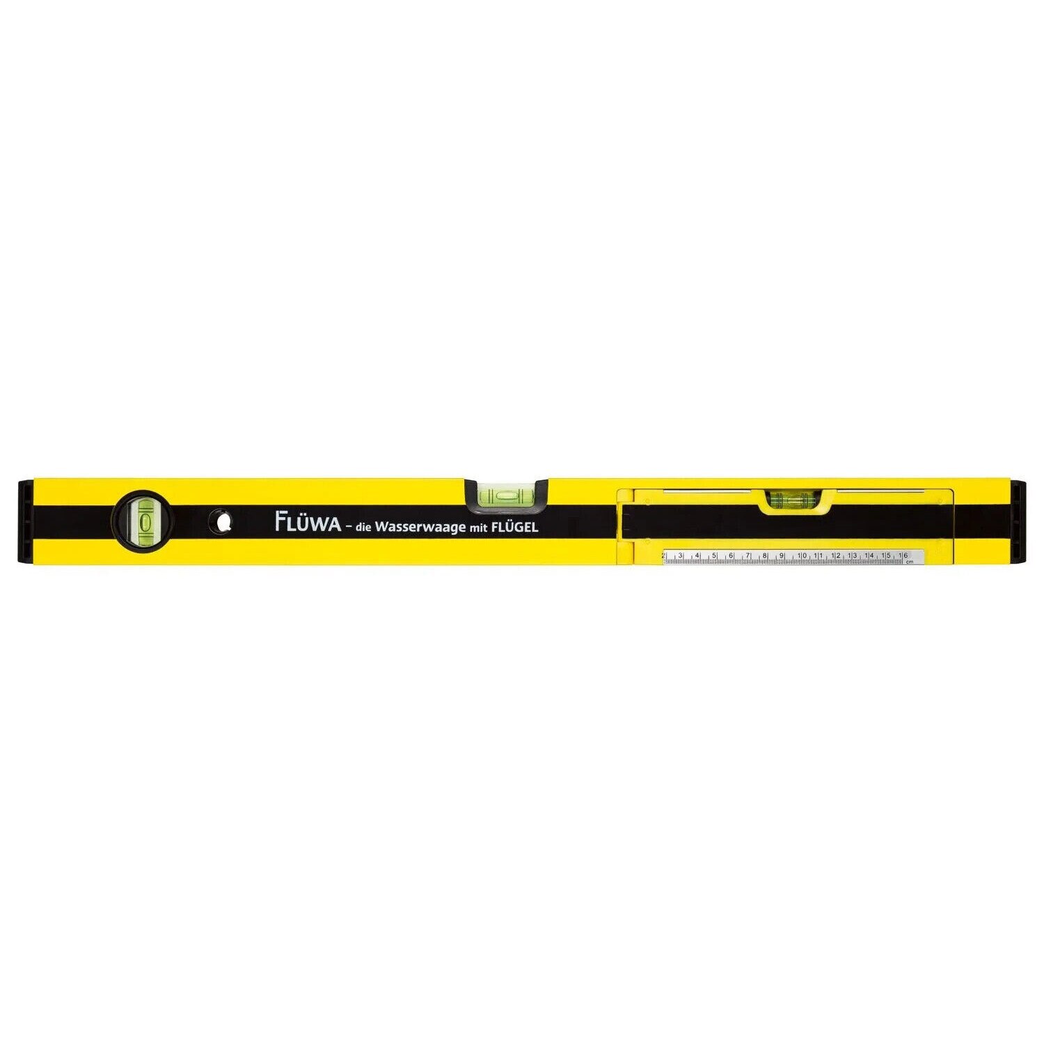 Nivela cu bula de aer FLÜWA 60cm, negru/galben - eMAG.ro
