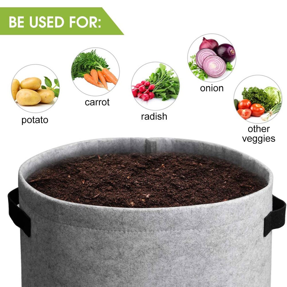 Sac pentru cultivarea cartofilor, Gri - eMAG.ro