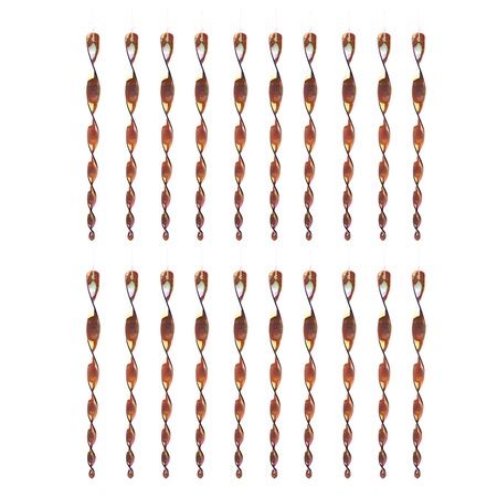 Set 20 tije reflectorizante anti-pasari, Plastic, 30 cm, Maro - eMAG.ro