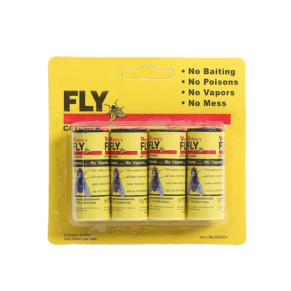 Set 4 role adezive pentru insecte, Hartie, Galben - eMAG.ro