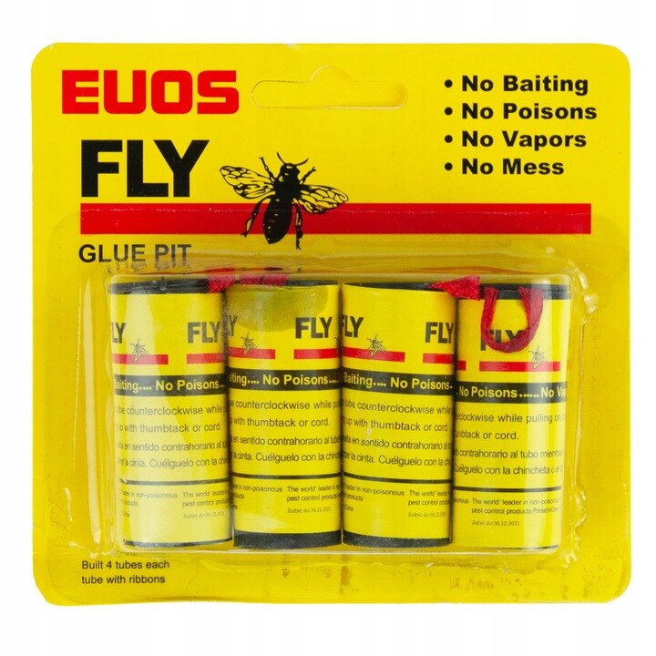 Set 4 role adezive pentru insecte, Hartie, Galben - eMAG.ro