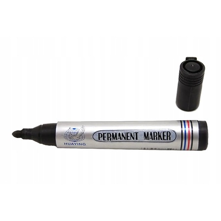 MARKER PERMANENT ROTUND NEGRU WATERPROOF, ER40322 - eMAG.ro