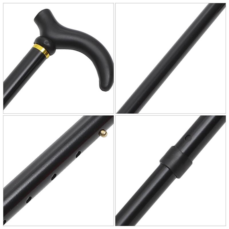 Baston ortopedic, Aluminiu, 77-90 cm, Negru - eMAG.ro