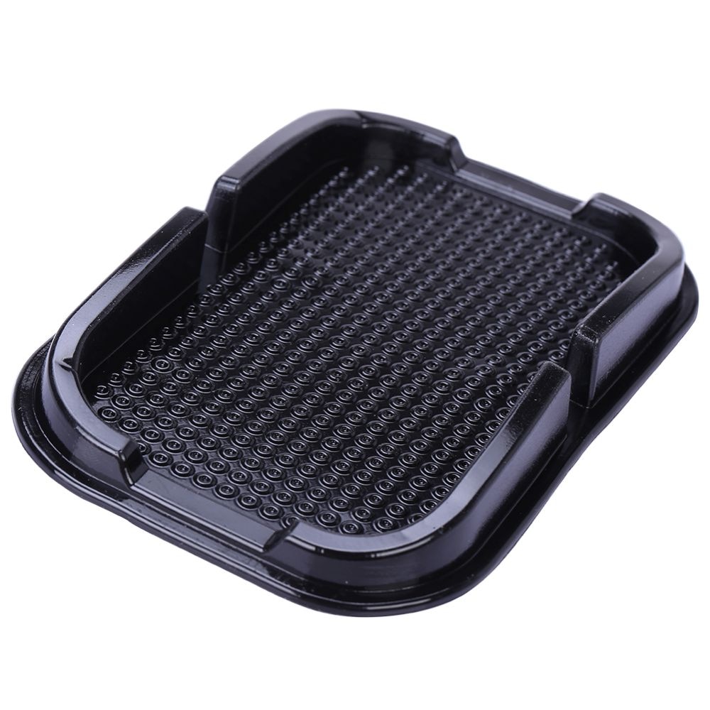 Suport auto antiderapant pentru telefon, Silicon, 155x10x20 mm, Negru ...