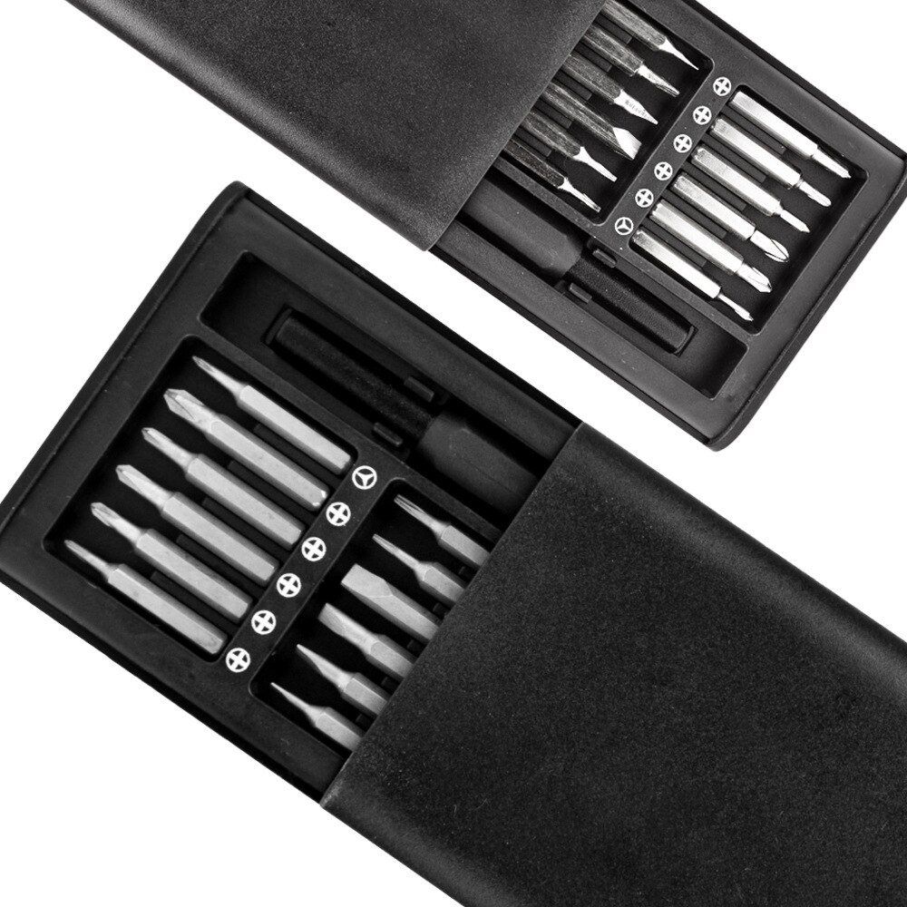 Set de 25 surubelnite de precizie, Negru/Argintiu - eMAG.ro