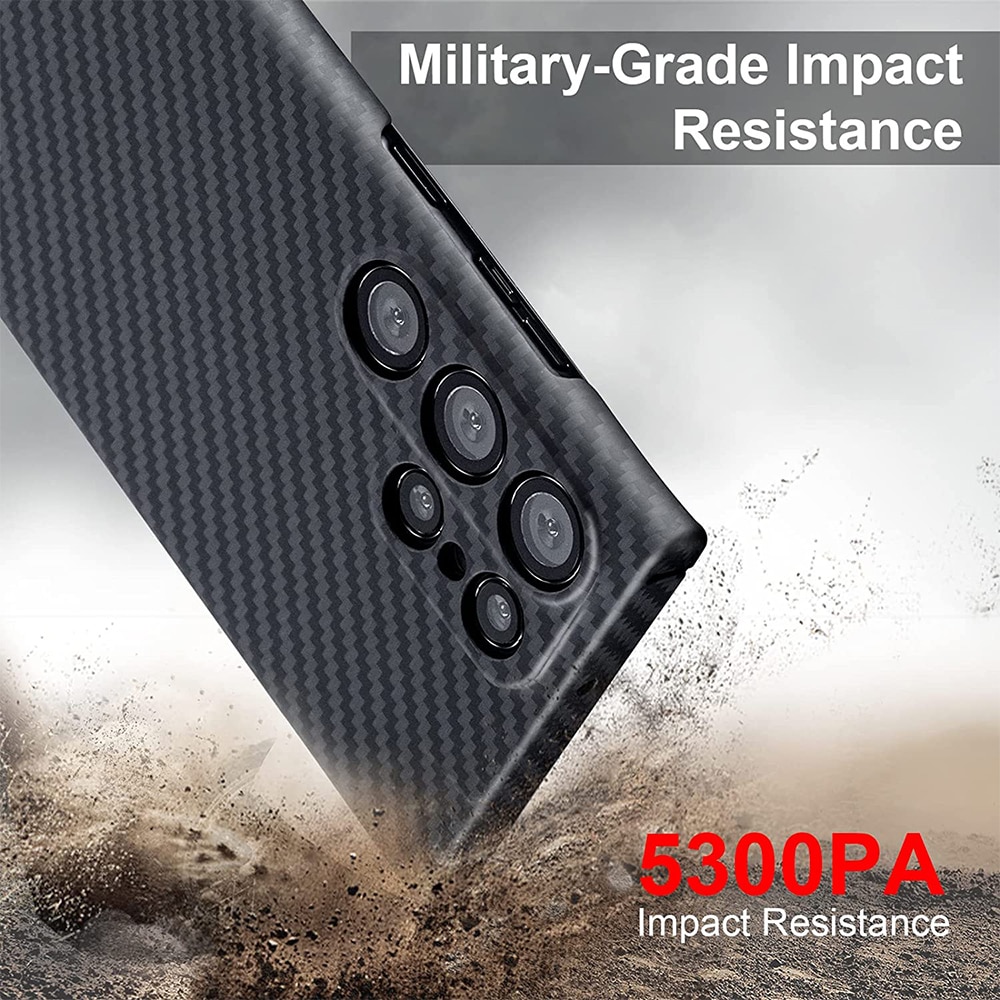 Carbon Aramid Fiber Look Tok, Kompatibilis a Samsung Galaxy S23 Ultra ...