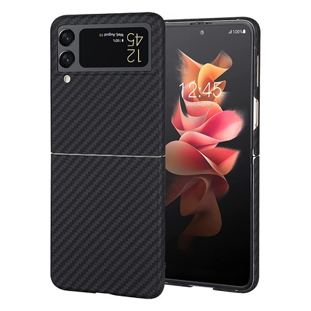 Carbon Aramid Fiber Look Cover, Kompatibilis a Samsung Galaxy Z Flip 3 ...