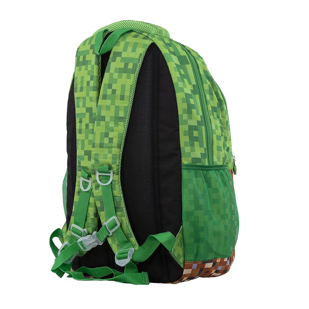 Ghiozdan scoala Pixie Crew, Motiv Minecraft 16, Verde - eMAG.ro