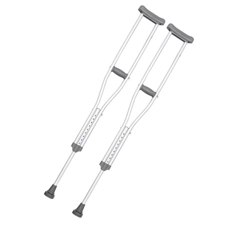 Set 2 carje din aluminiu cu sprijin subaxilar, marimea M - eMAG.ro