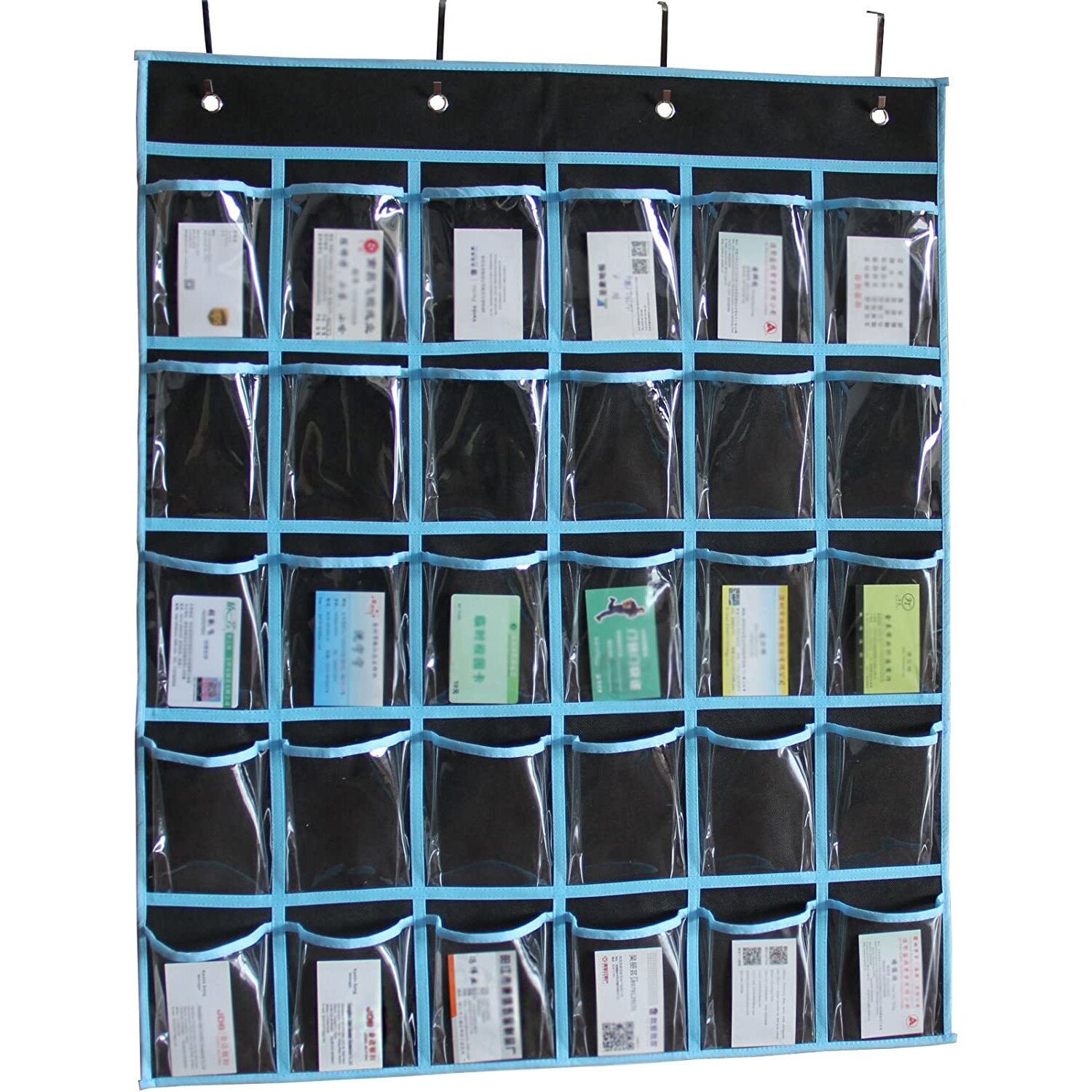 Organizator pentru usa, PVC, Negru/Transparent - eMAG.ro