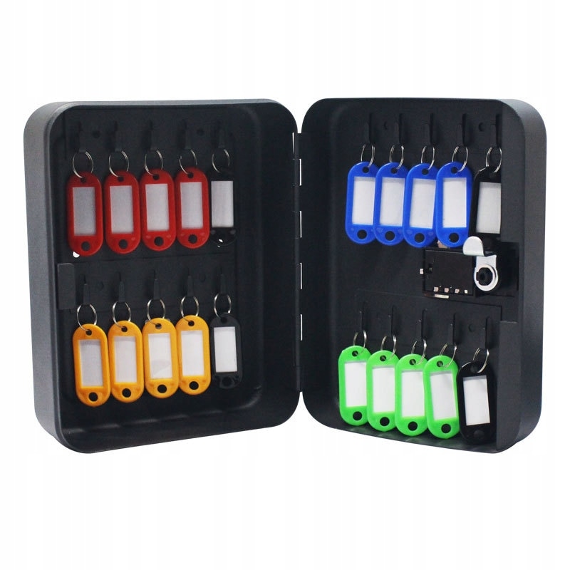 Cutie de depozitare pentru chei si 20 etichete, Negru - eMAG.ro