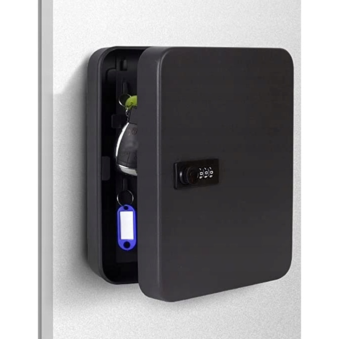 Cutie de depozitare pentru chei si 20 etichete, Negru - eMAG.ro