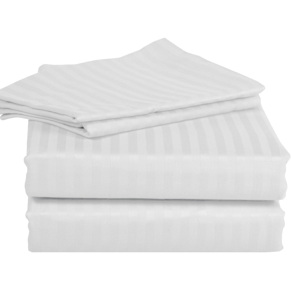 Cearsaf de pat 2 persoane king size Damasc Bumbac 100% tip Hotel cu ...