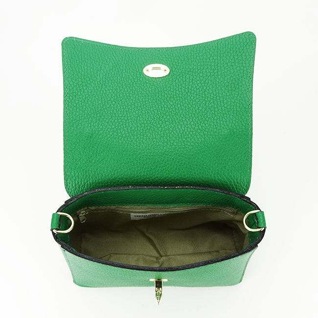 Geanta verde mica din piele naturala 1523 120 Verde - eMAG.ro