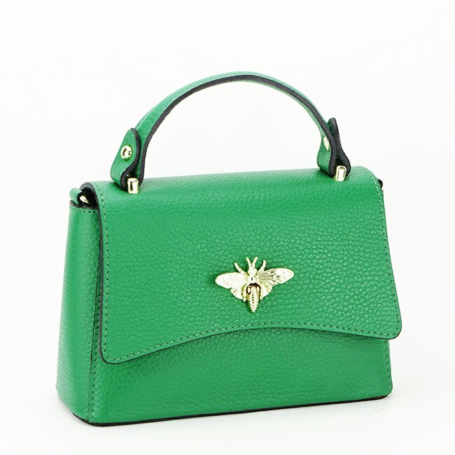 Geanta verde mica din piele naturala 1523 120 Verde - eMAG.ro