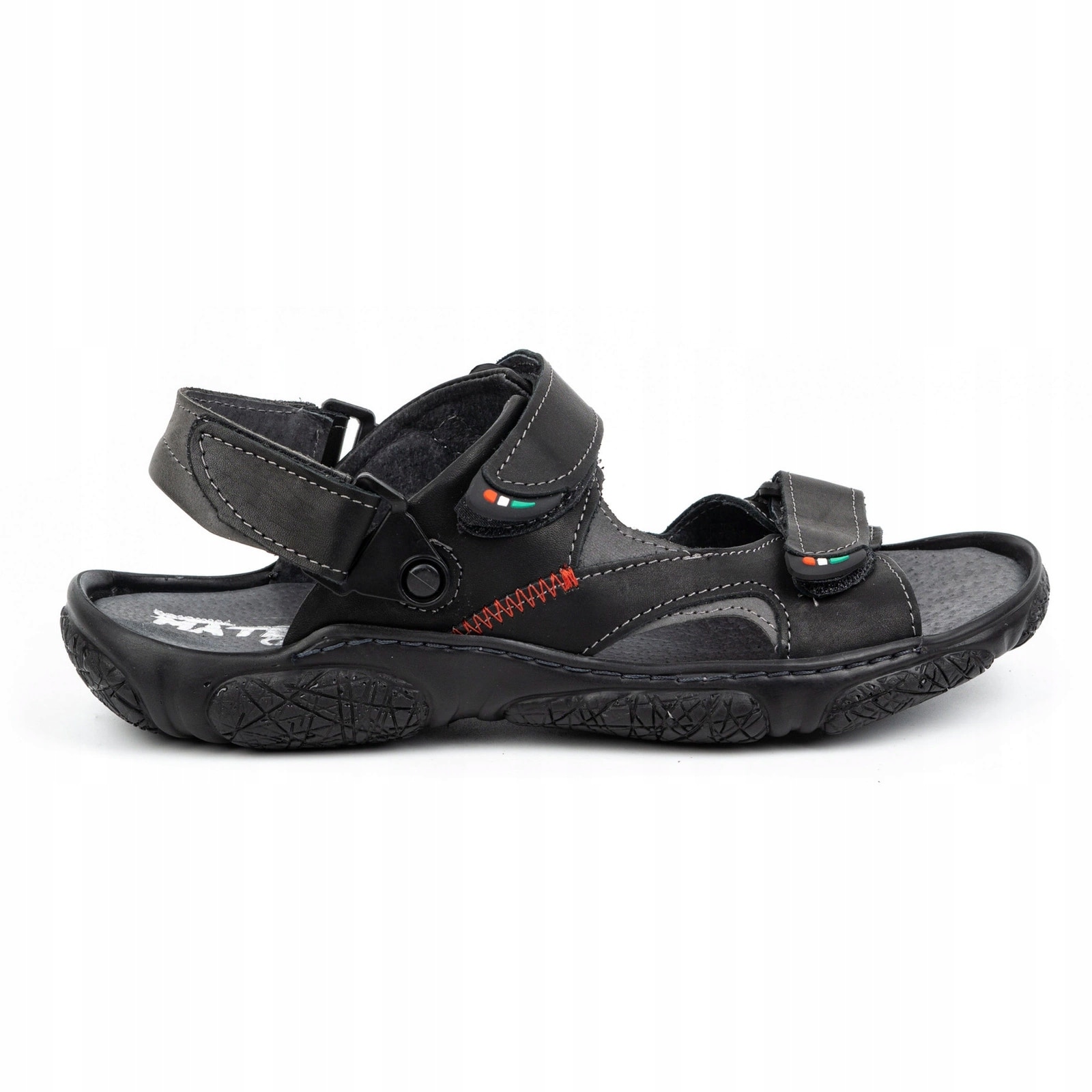 Sandale barbati Olivier, Piele, Negru, 42 EU - eMAG.ro