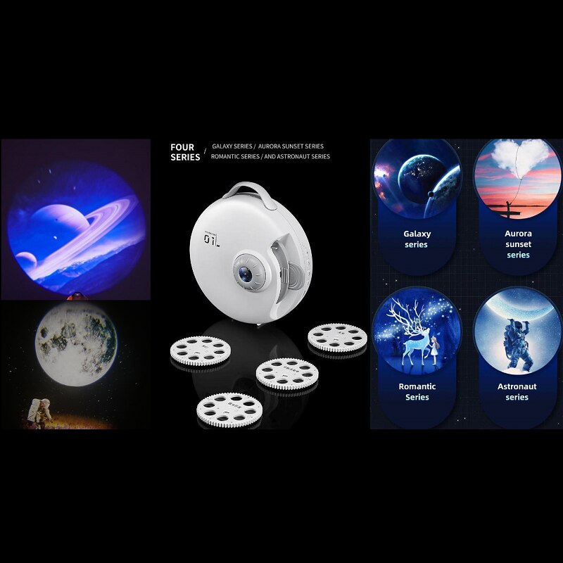 Proiector cu telecomanda, Lucmark, 32 imagini calitate HD, Bluetooth ...