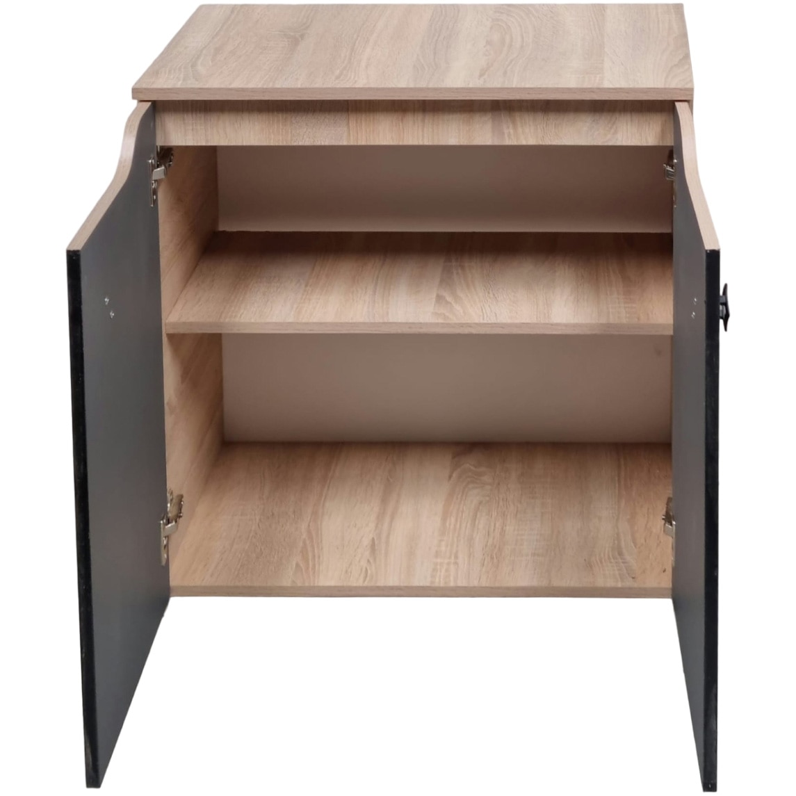 Comoda KringX Mary, 72x39x73 cm, culoare sonoma / grafit - eMAG.ro