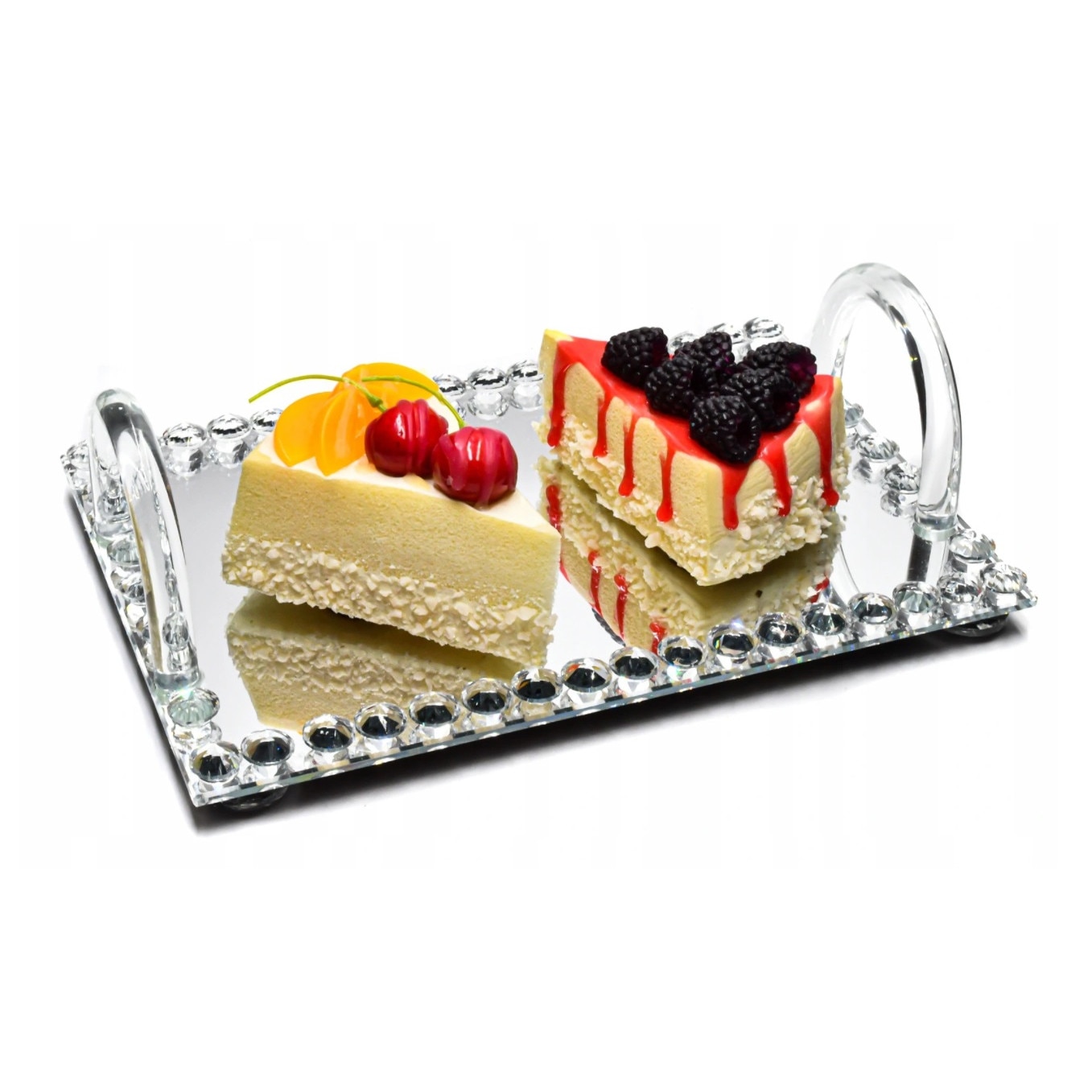 Tava pentru prajituri, Glamour, din sticla, 25X17 CM - eMAG.ro