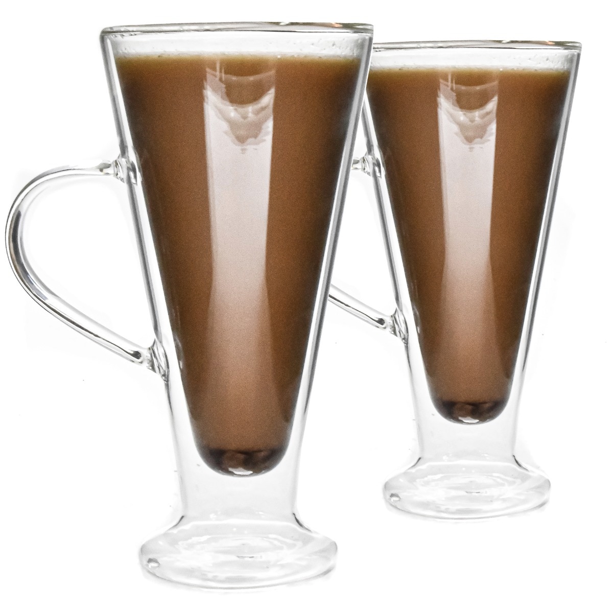 Set doua pahare termo cu perete dublu pentru caffe latte, 230ml - eMAG.ro