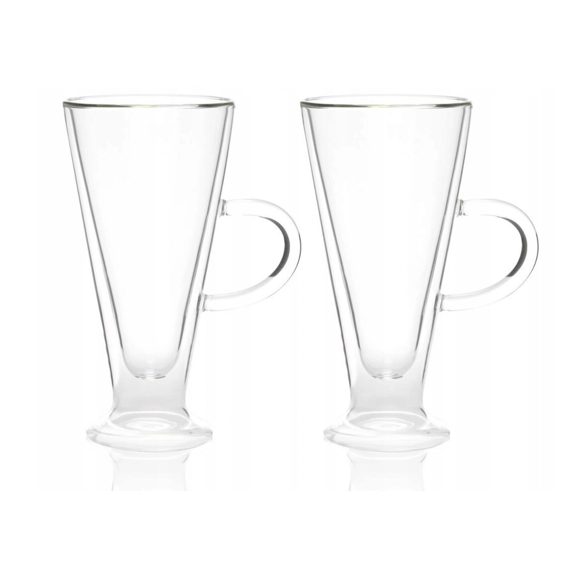 Set doua pahare termo cu perete dublu pentru caffe latte, 230ml - eMAG.ro