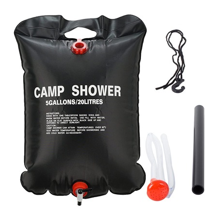 Dus solar turistic, camping, Verk Group, portabil, cu furtun, maner, 20 ...