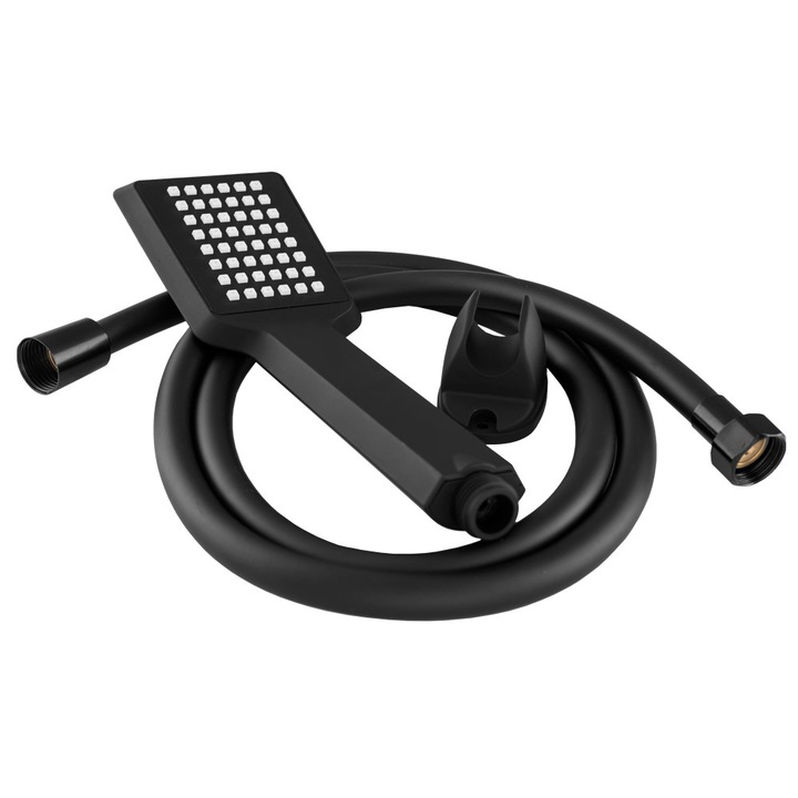 Cap de dus, GRANITAN, Metal, Negru - eMAG.ro