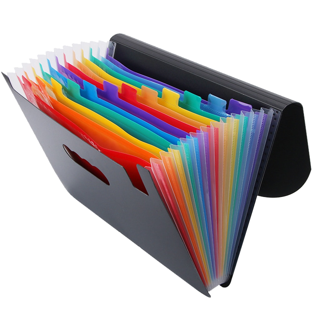 Organizator documente, Plastic, 33 x 23.5 cm, Multicolor - eMAG.ro