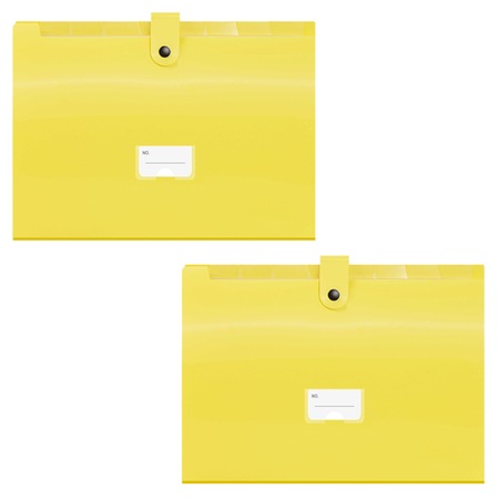 Set 2 mape pentru documente, Plastic, 9 Compartimente, 32.5x25.5cm ...
