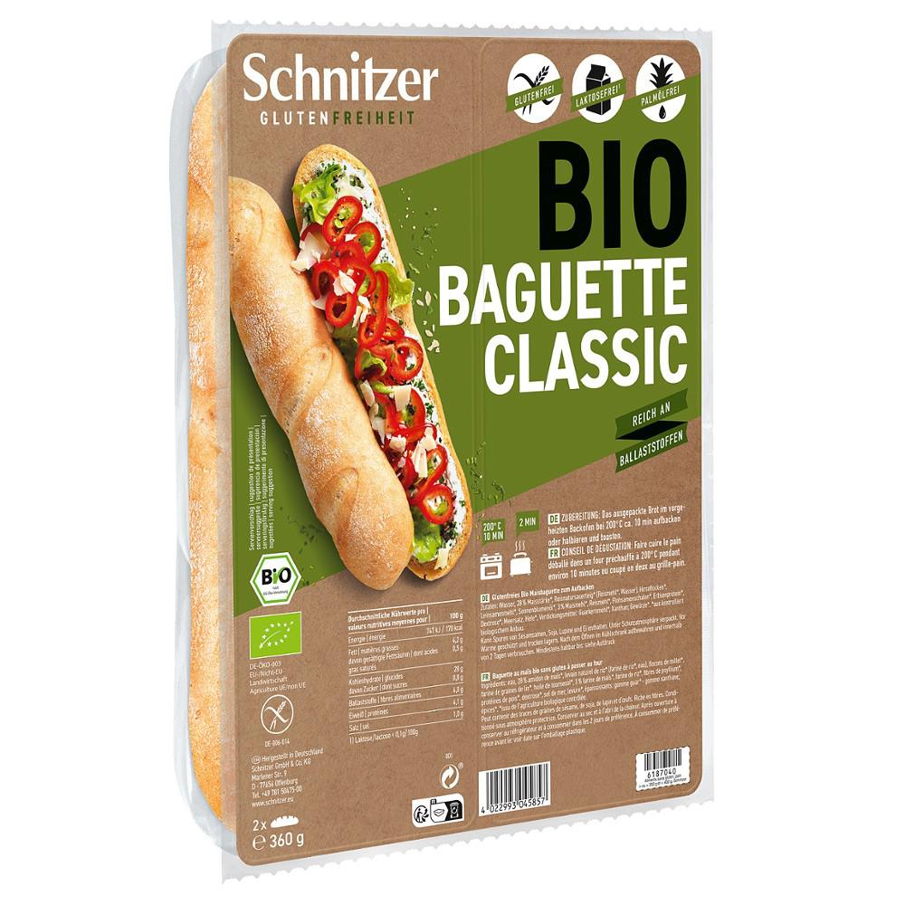 Bagheta Clasica Fara Gluten Bio 2 bucati Schnitzer - eMAG.ro
