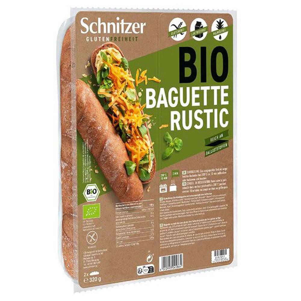 Bagheta Rustica Fara Gluten Bio 2 bucati 320 grame Schnitzer - eMAG.ro