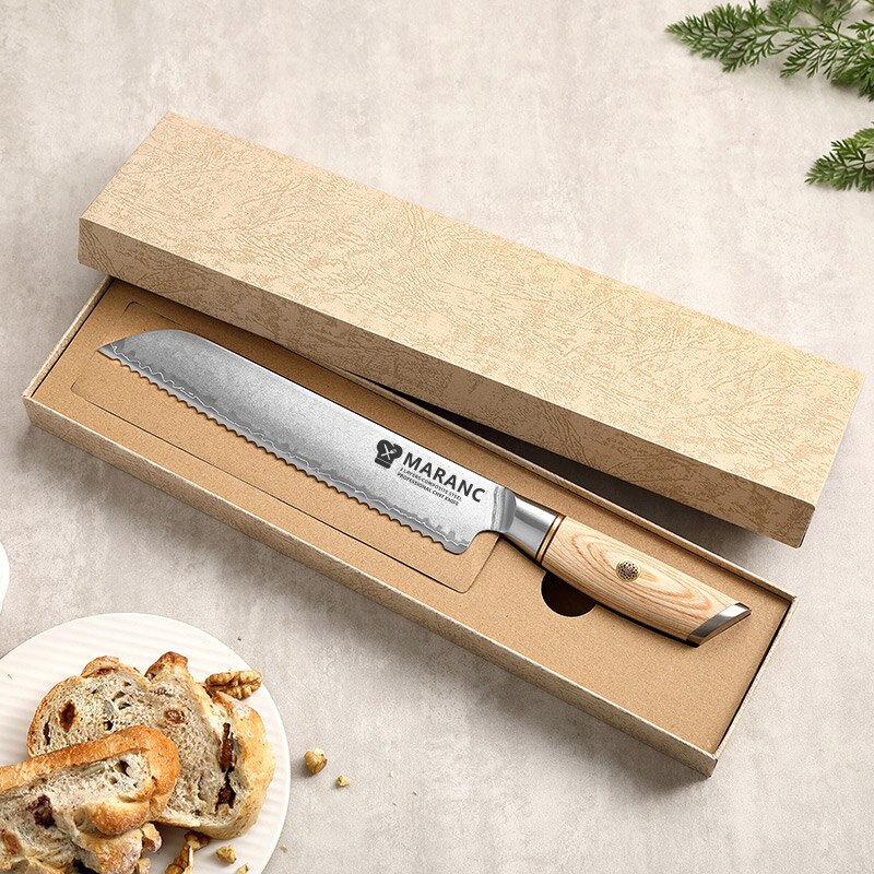 Cutit paine profesional Maranc, otel compozit, 21 cm, M236 - eMAG.ro