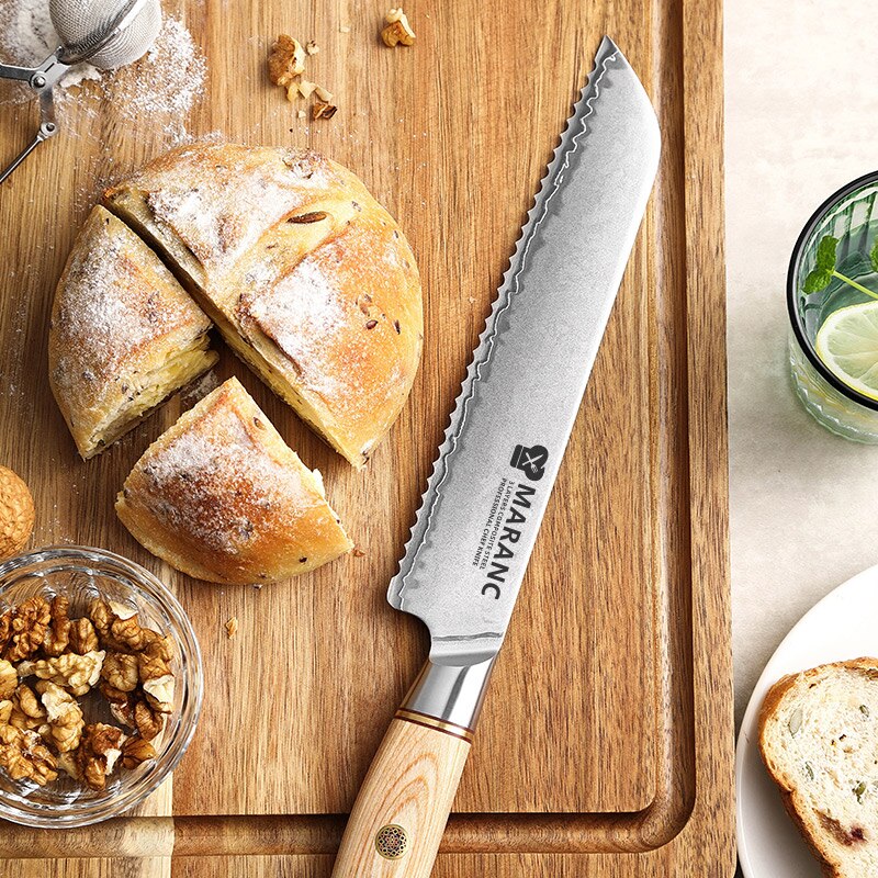 Cutit paine profesional Maranc, otel compozit, 21 cm, M236 - eMAG.ro