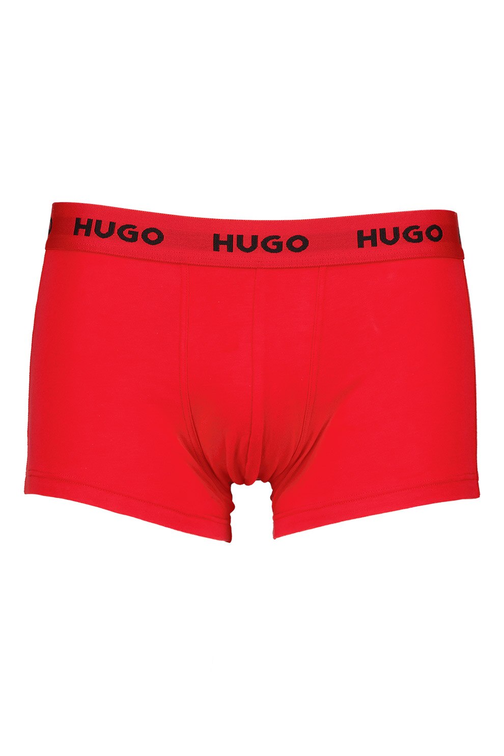 HUGO, Set de boxeri cu logo - 3 perechi, Rosu, Negru stins, M - eMAG.ro