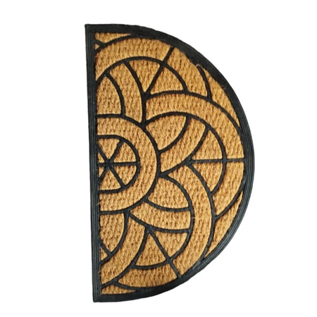 Covoras intrare, fibre cocos, Semicerc,45x75cm - eMAG.ro