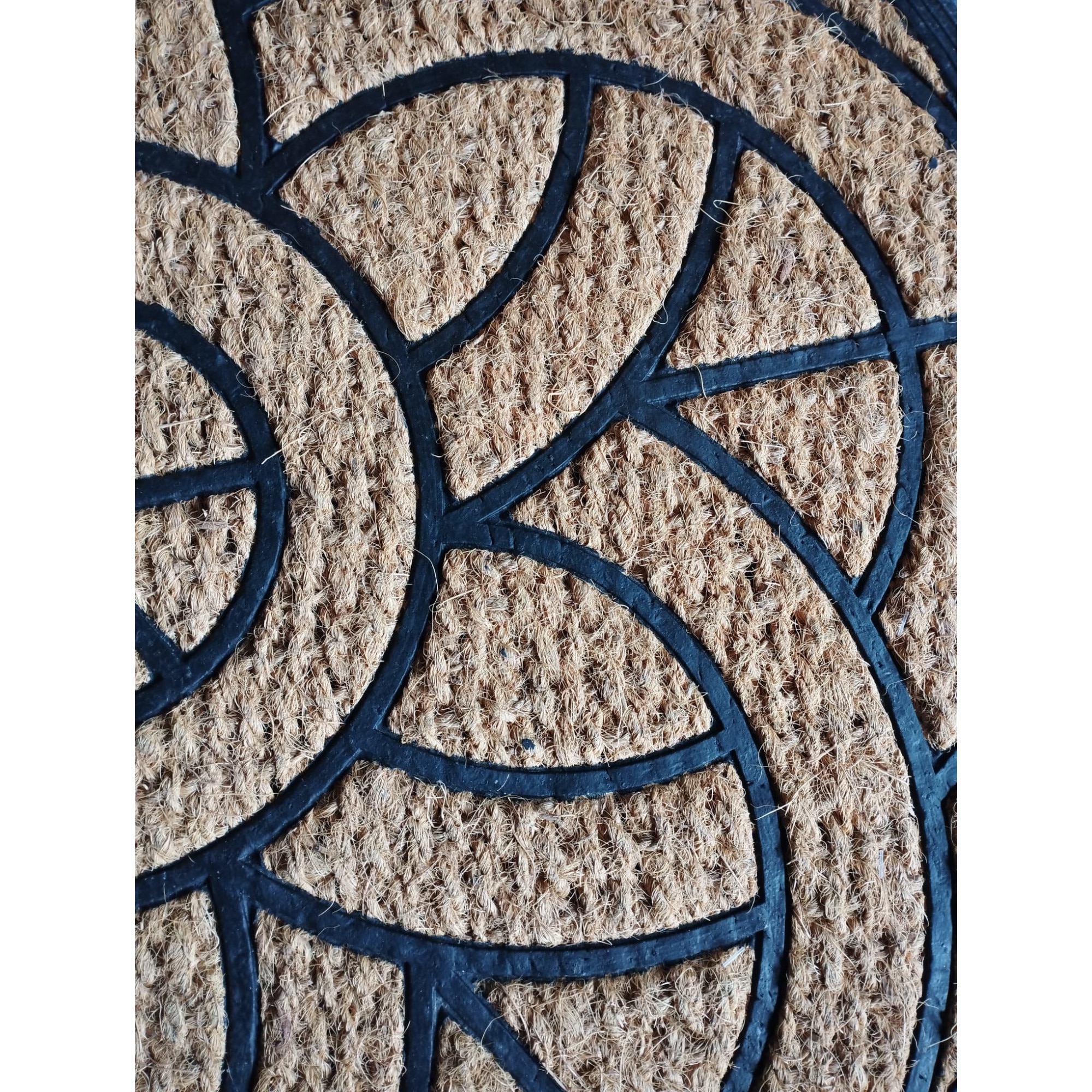 Covoras intrare, fibre cocos, Semicerc,45x75cm - eMAG.ro