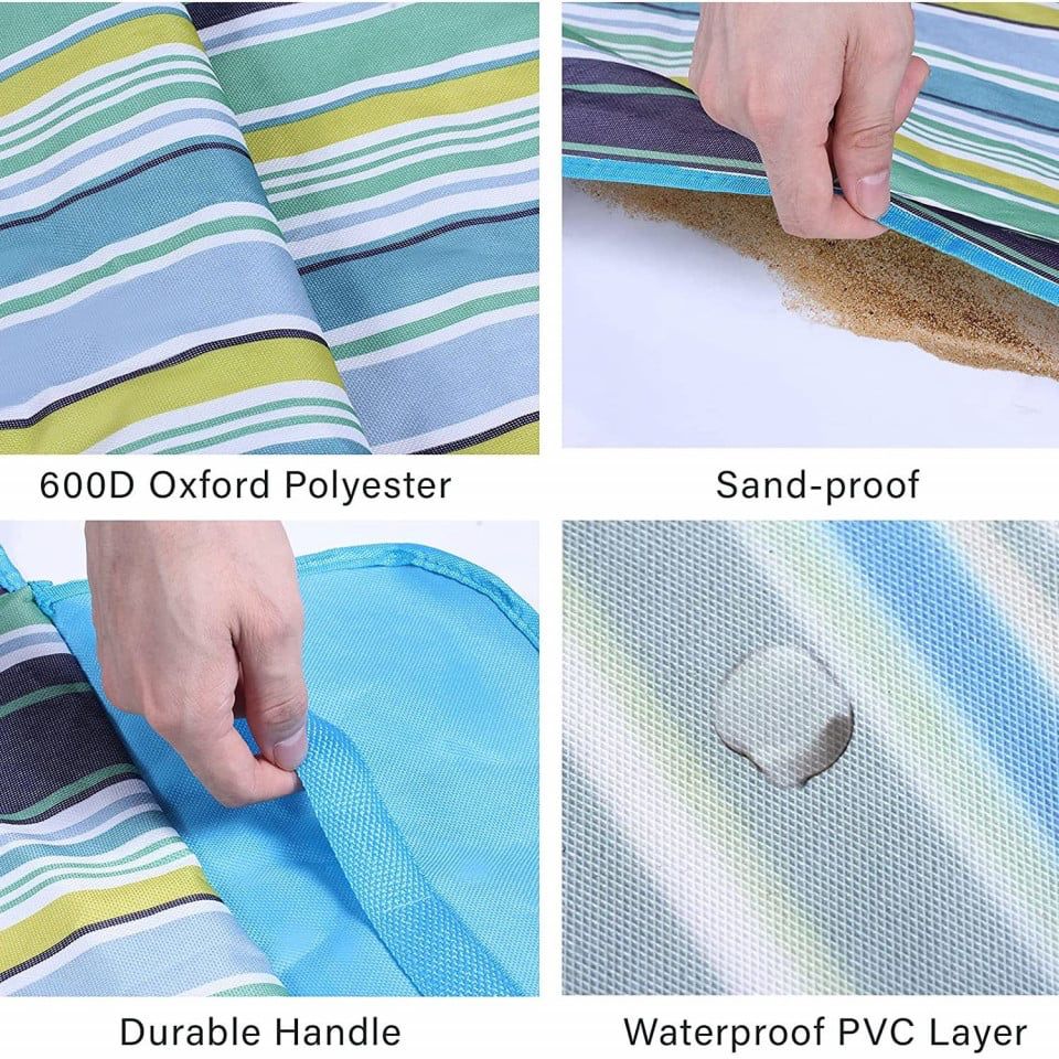 Rogojina, PVC/Poliester, Portabila, Pliabila, 195x144 cm, Multicolor ...