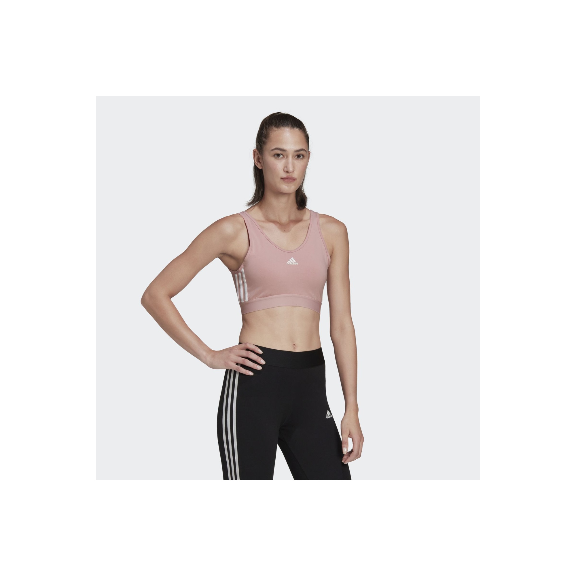 Bustiera Adidas W 3s Cro HF7229 Femei Roz XS - eMAG.ro