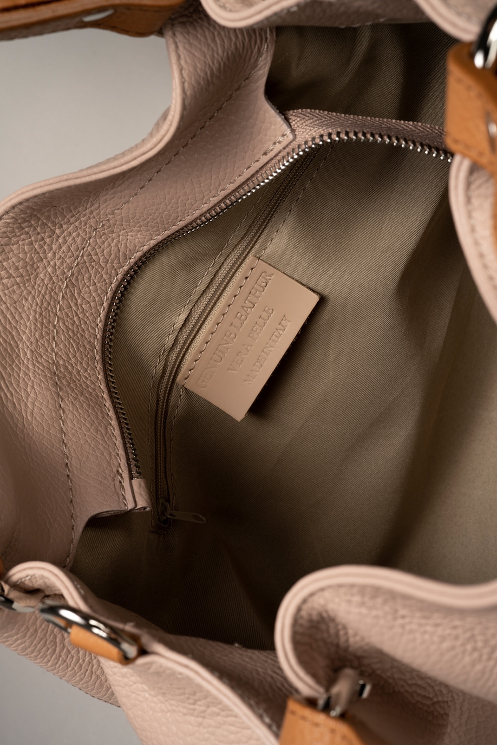 Massimo Castelli, Geanta shopper din piele cu aspect texturat, Maro ...