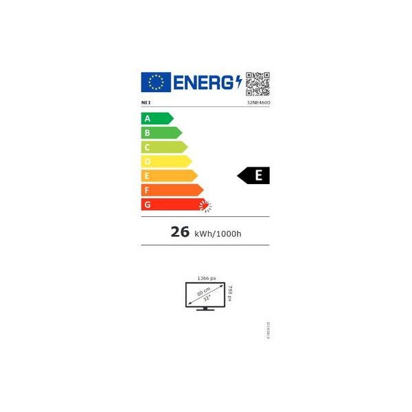 NEI LED TV, 80 cm, 32" 32ne4600, HD ready, smart TV, wifi, CI - eMAG.hu