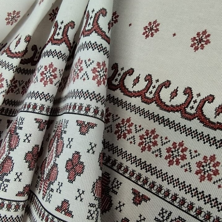 Fata de masa Rustic, 100% bumbac, cu motive traditionale, dimensiunea ...