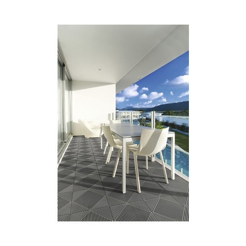 Set 6 placi pvc modulare pentru podea garaj, balcon, terasa, rezistente ...